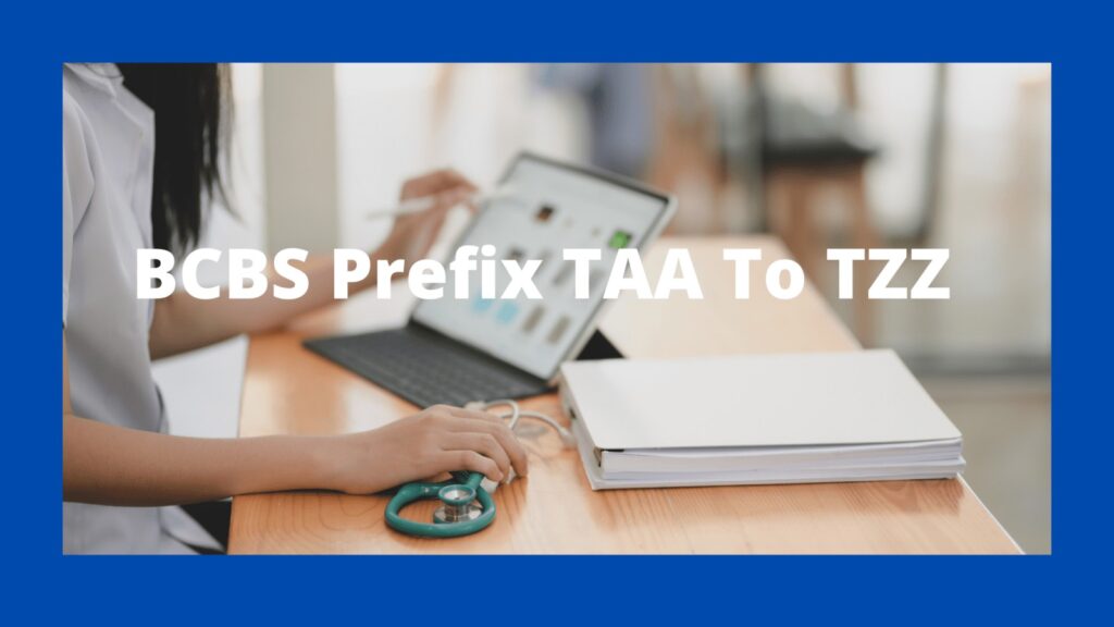BCBS Alpha Prefix TAA to TZZ (2025)