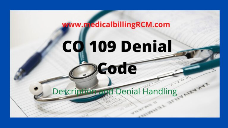 CO 109 Denial Code - Service Not Covered by this Payer (2025)